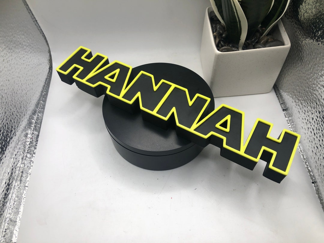 3d Printed SW Space Style Inspired Name Plate I Personalized Desk Sign ...
