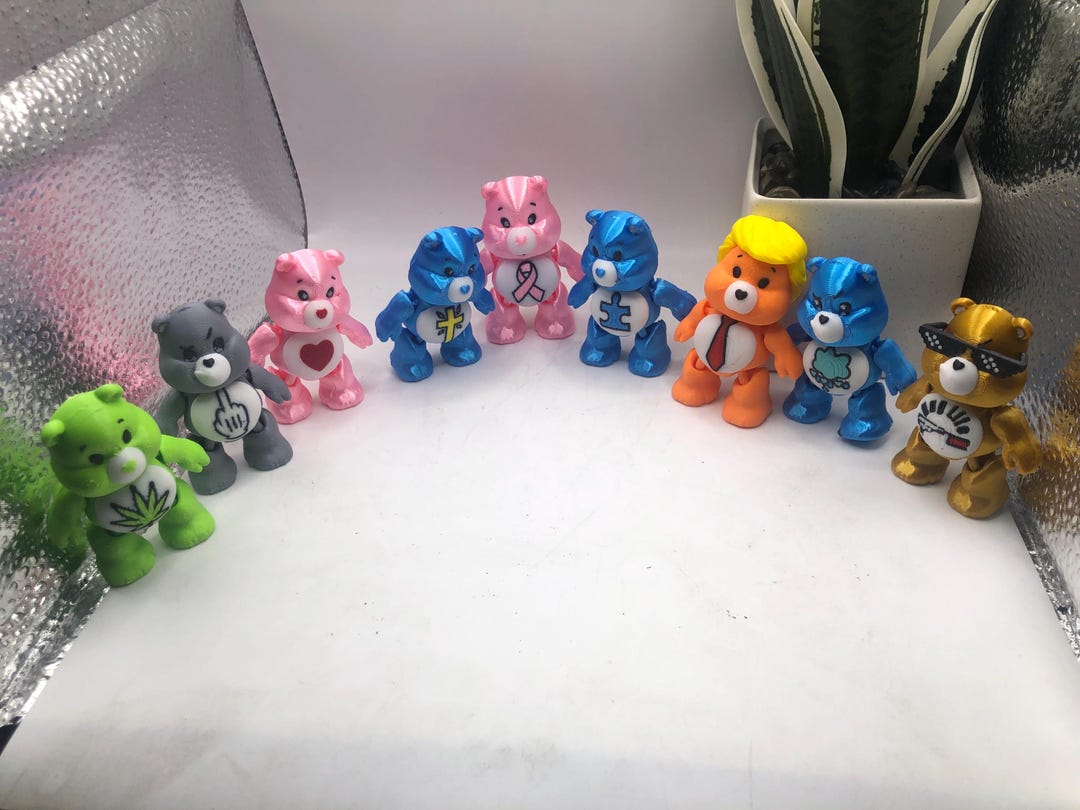 3d Printed Support Bears: Articulated I Stress Reliever I Desktop ...