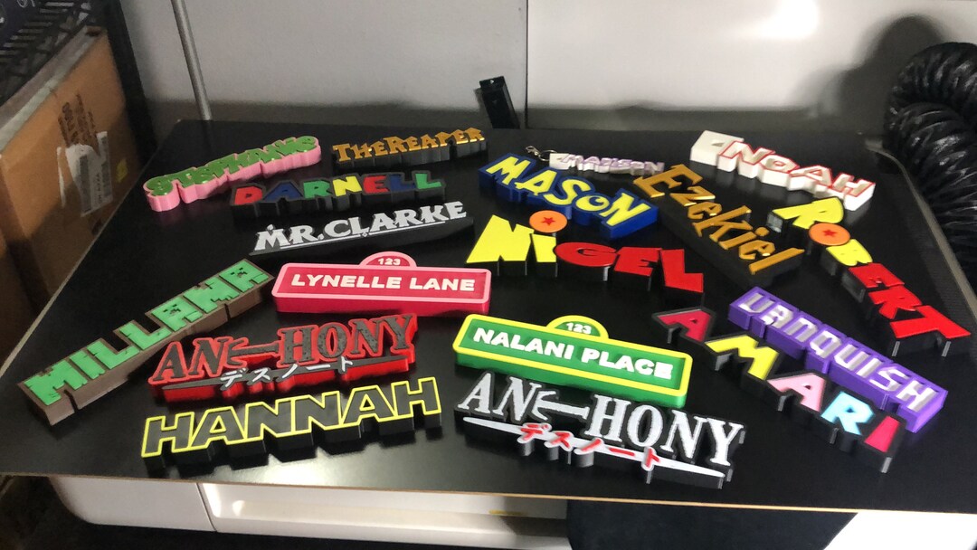 STL Name Plate Files for You to 3d Print I Desk Name Block I ...