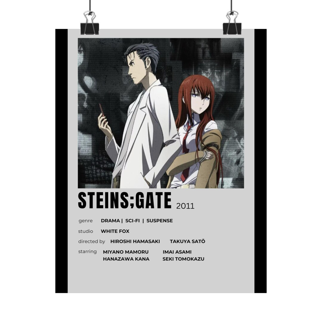 Steins;gate Matte Vertical Posters, Anime Wall Art, Sci-fi Decor ...