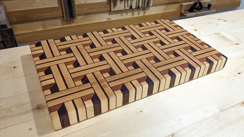3D Basket Weave Cutting Board Plans - Etsy