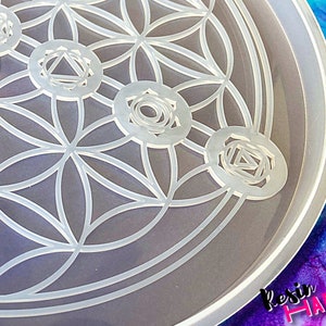 7 Chakra Energy Rolling Tray Mold, Epoxy Molds, Large Tray Epoxy Resin ...
