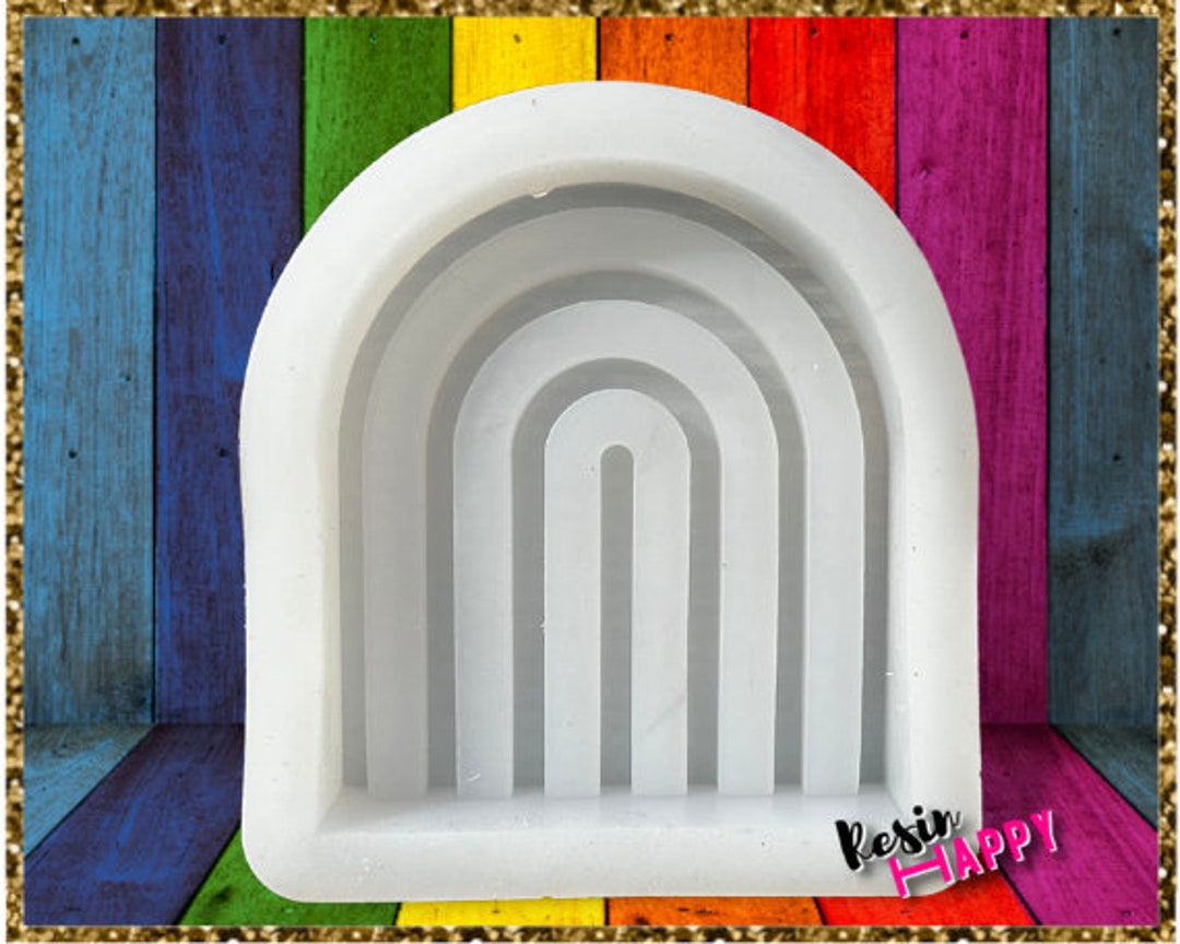 Rainbow Freshie Resin Mold, Candle Molds, Resin Molds Silicone ...