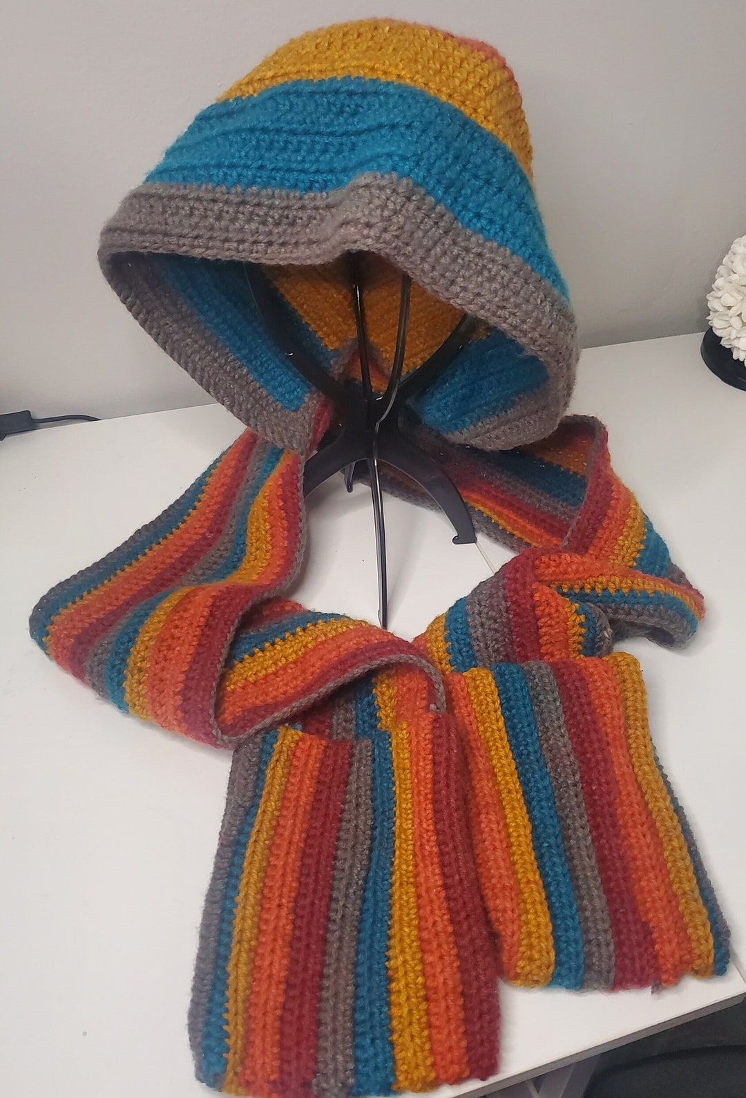 Elf Hooded Scarf With Pockets - Etsy