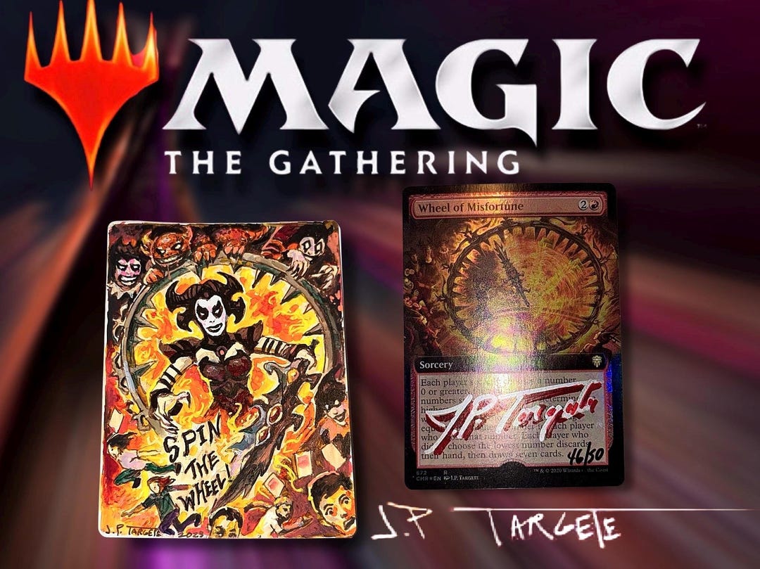 MTG Wheel of Misfortune Foil Extended Shadow Signed #46 Color Art - Etsy