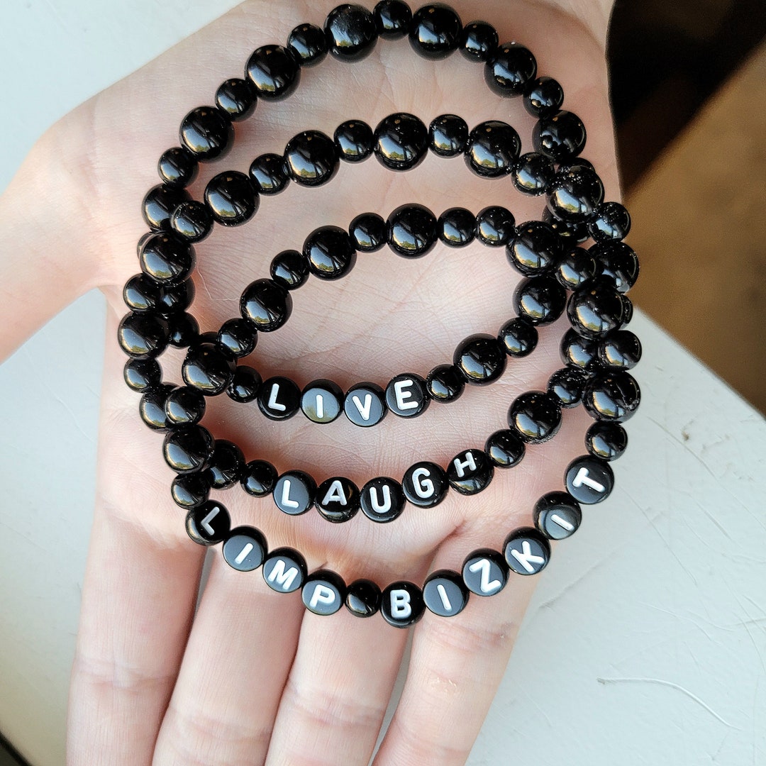 Live Laugh Limp Bizkit Nu Metal Stretch Bracelet Set - Etsy