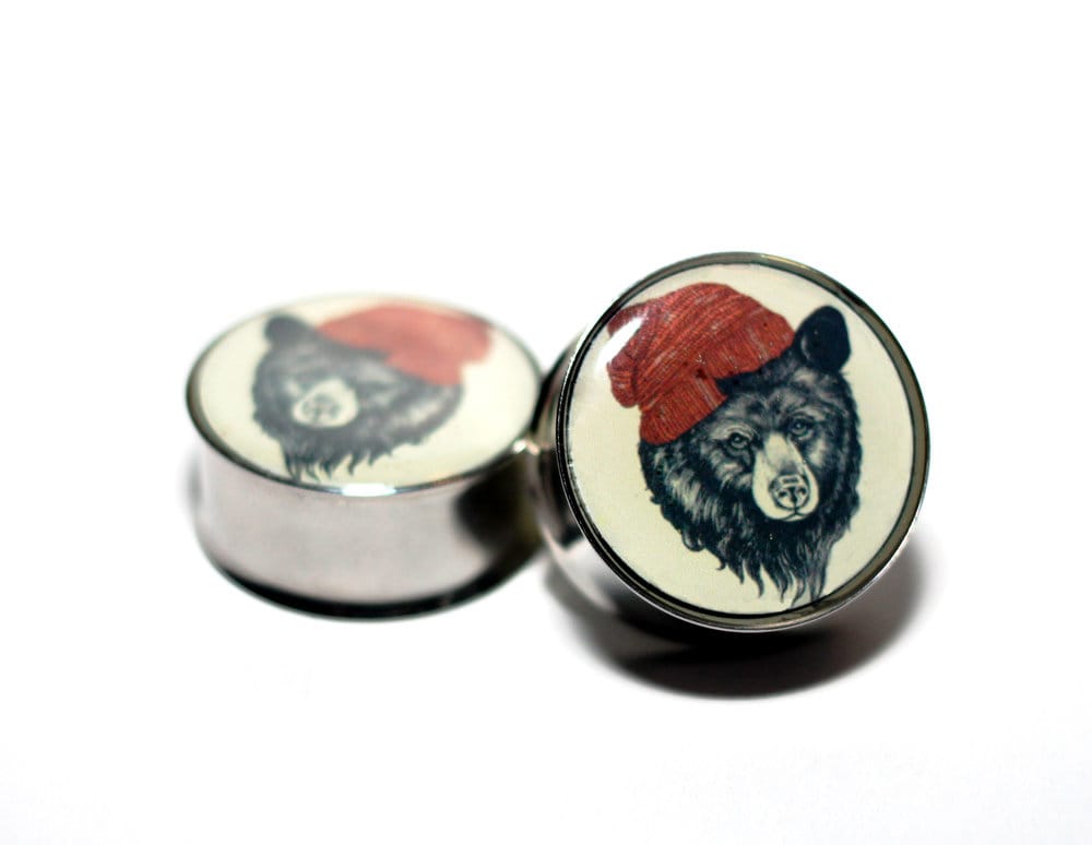 Pair of Bear Ear Plugs Gauges Buy 2 Pairs Get 1 Pair Free | Etsy