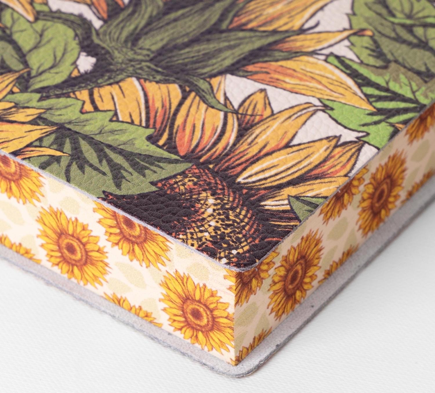 Tuscan Sunflowers Handmade in Italy Italian Soft Leather Journal ...