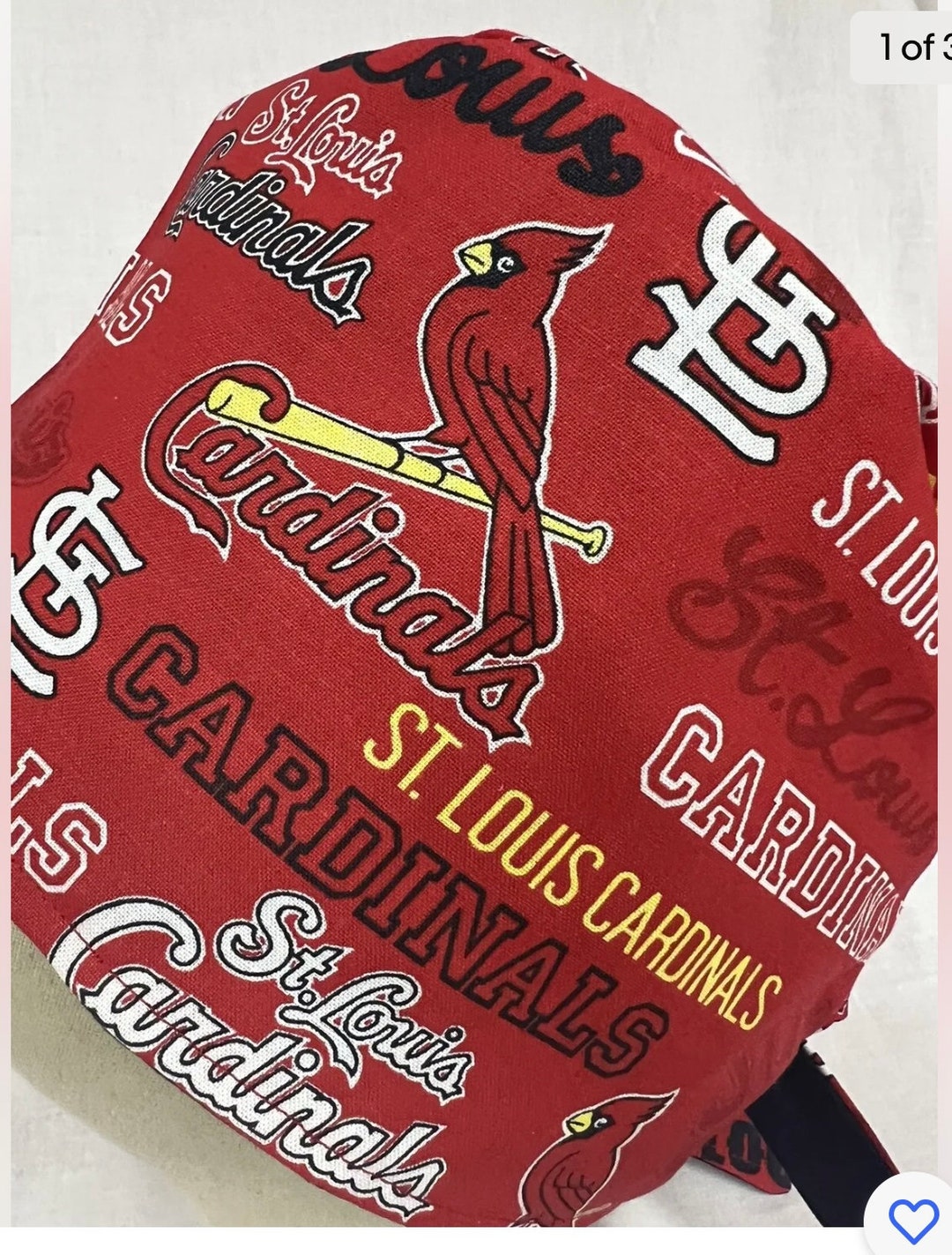 Men/women Surgical Scrub Cap Lined St. Louis Cardinals Great Cap - Etsy