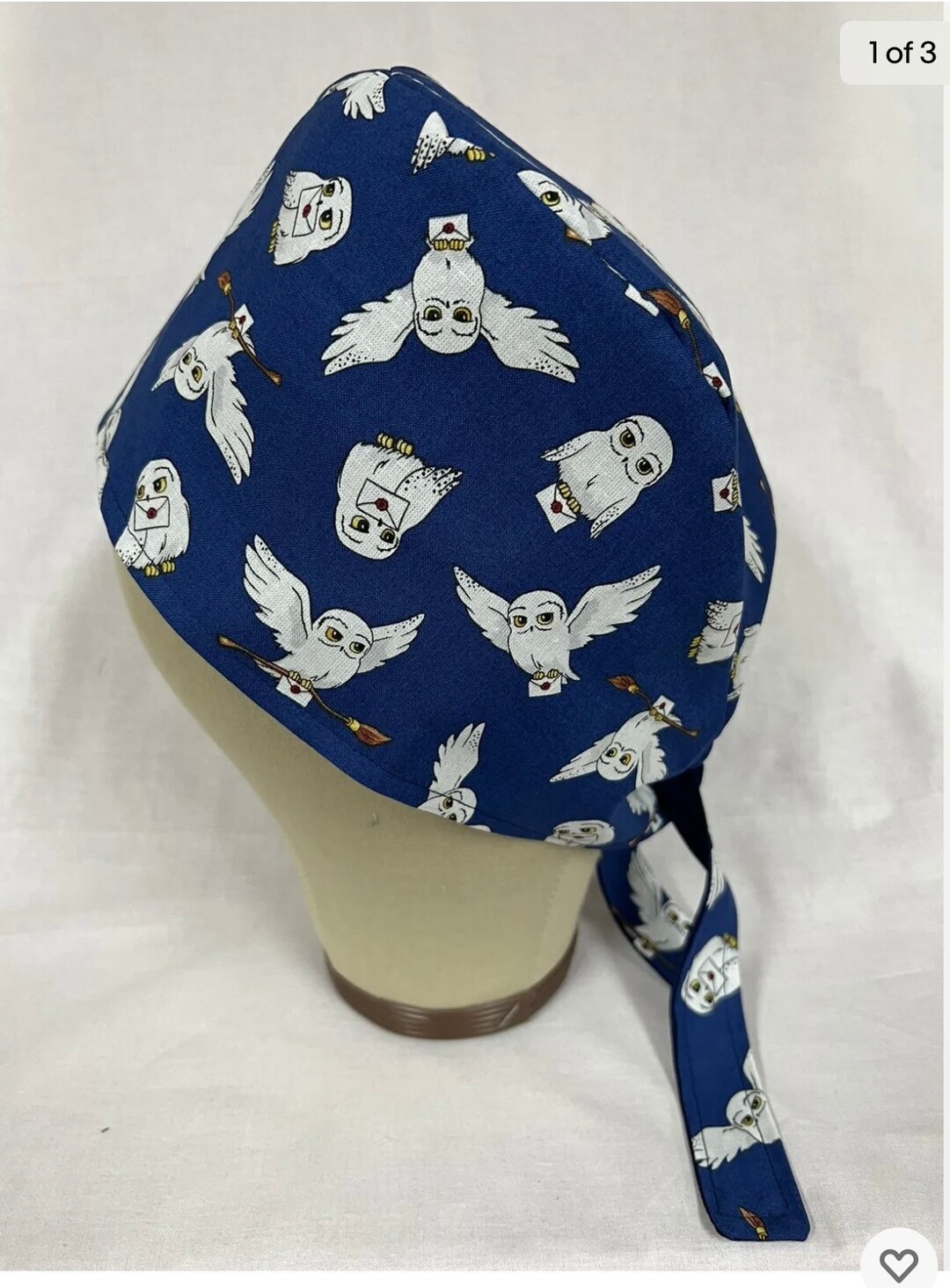 Men/women Surgical Scrub Cap Lined HP Hedwig 100% Cotton - Etsy