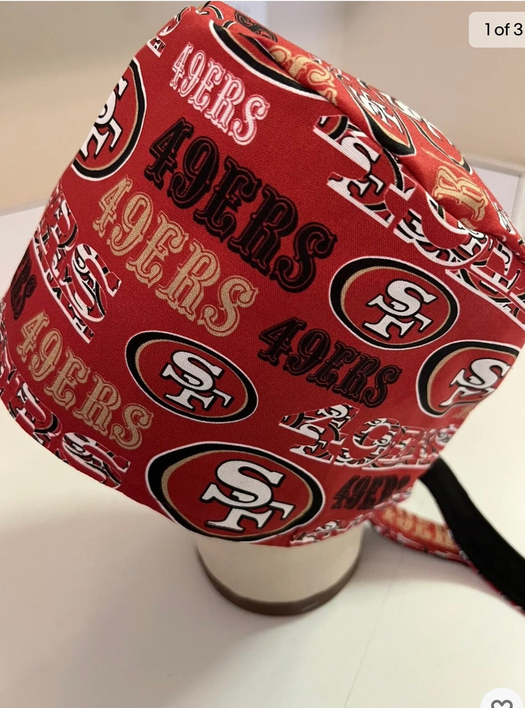 Men/women Surgical Scrub Cap Lined San Francisco 49ers Great Cap - Etsy