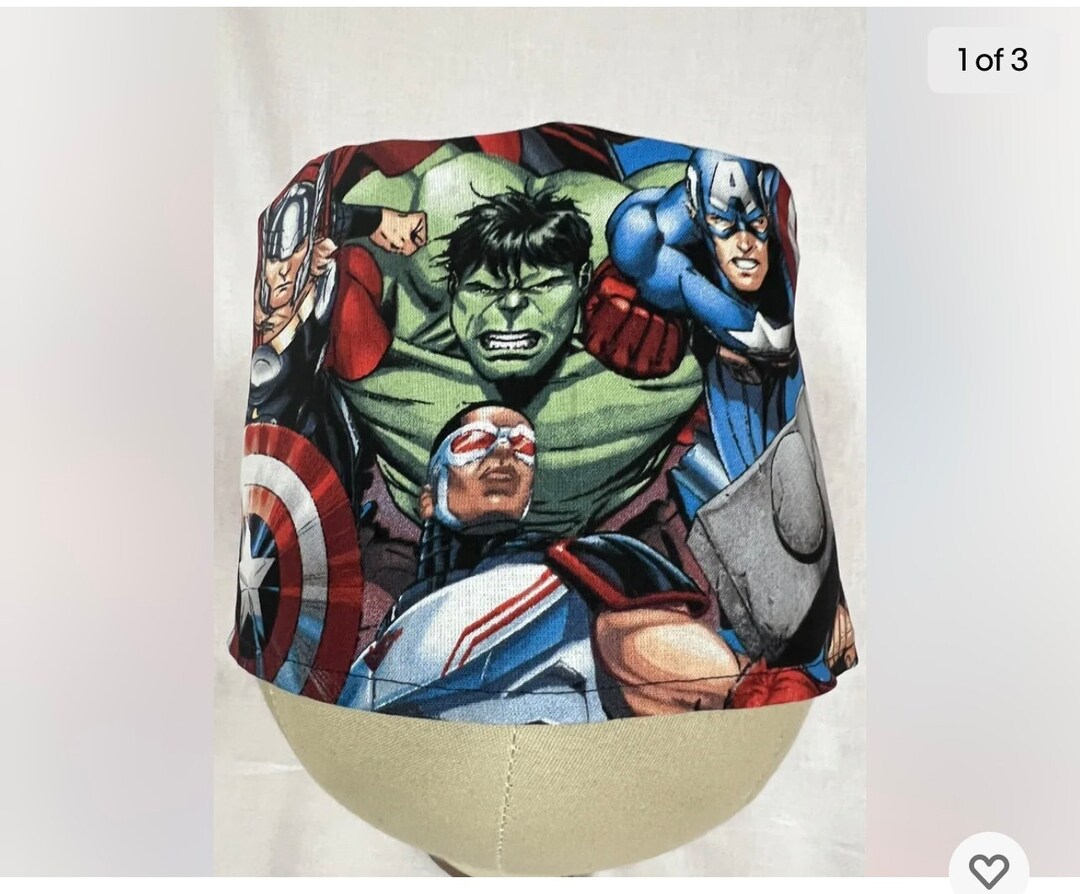Men/women Surgical Scrub Cap Lined Hulk 100% Cotton - Etsy