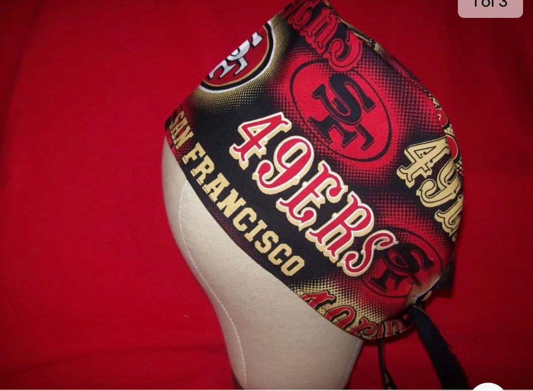 Men/women Surgical Scrub Cap Lined San Francisco 49ers 100% Cotton - Etsy