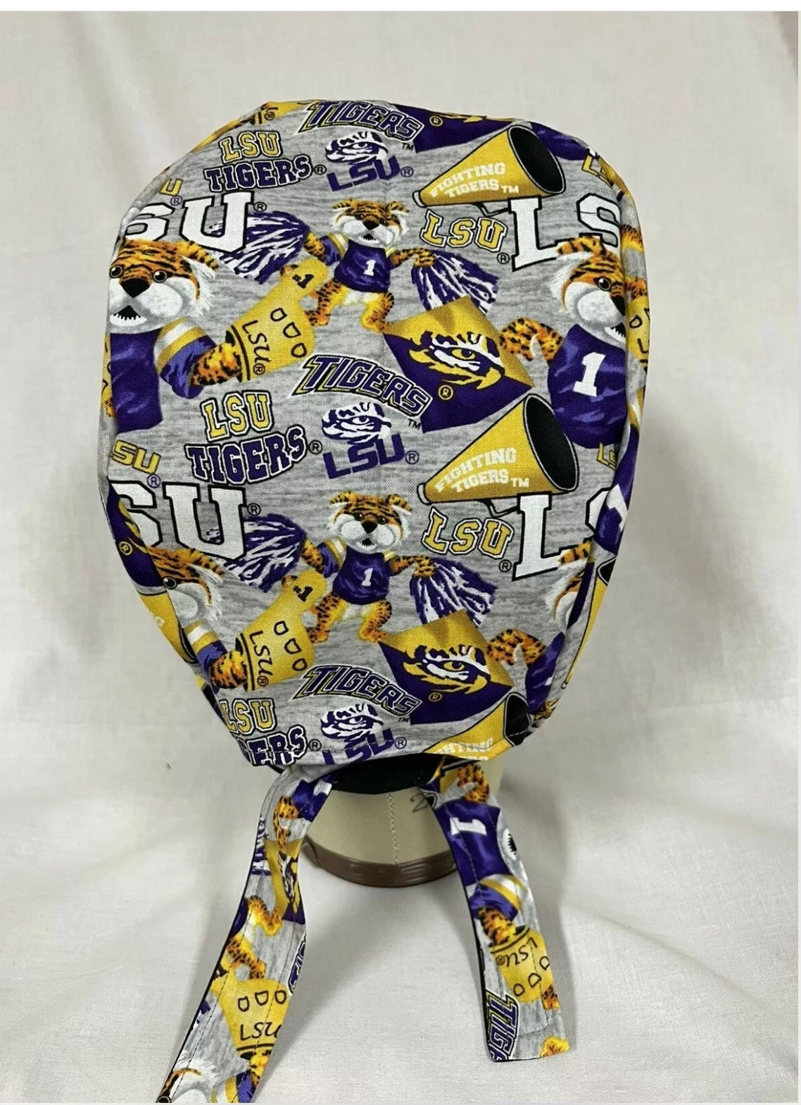 Men/women Surgical Scrub Cap Lined LSU Tigers 100% Cotton - Etsy