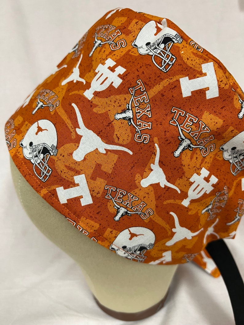 Men/women Surgical Scrub Cap Lined Texas Longhorns 100% Cotton - Etsy