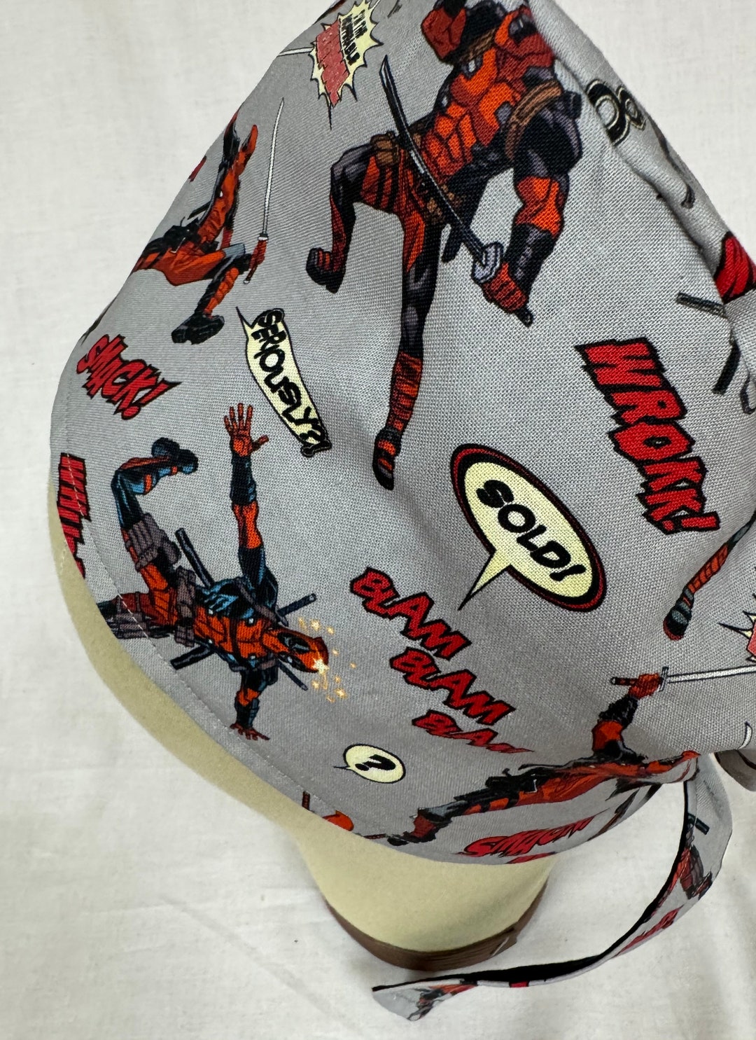 Men/women Surgical Scrub Cap Lined Comics Deadpool 100%cotton - Etsy