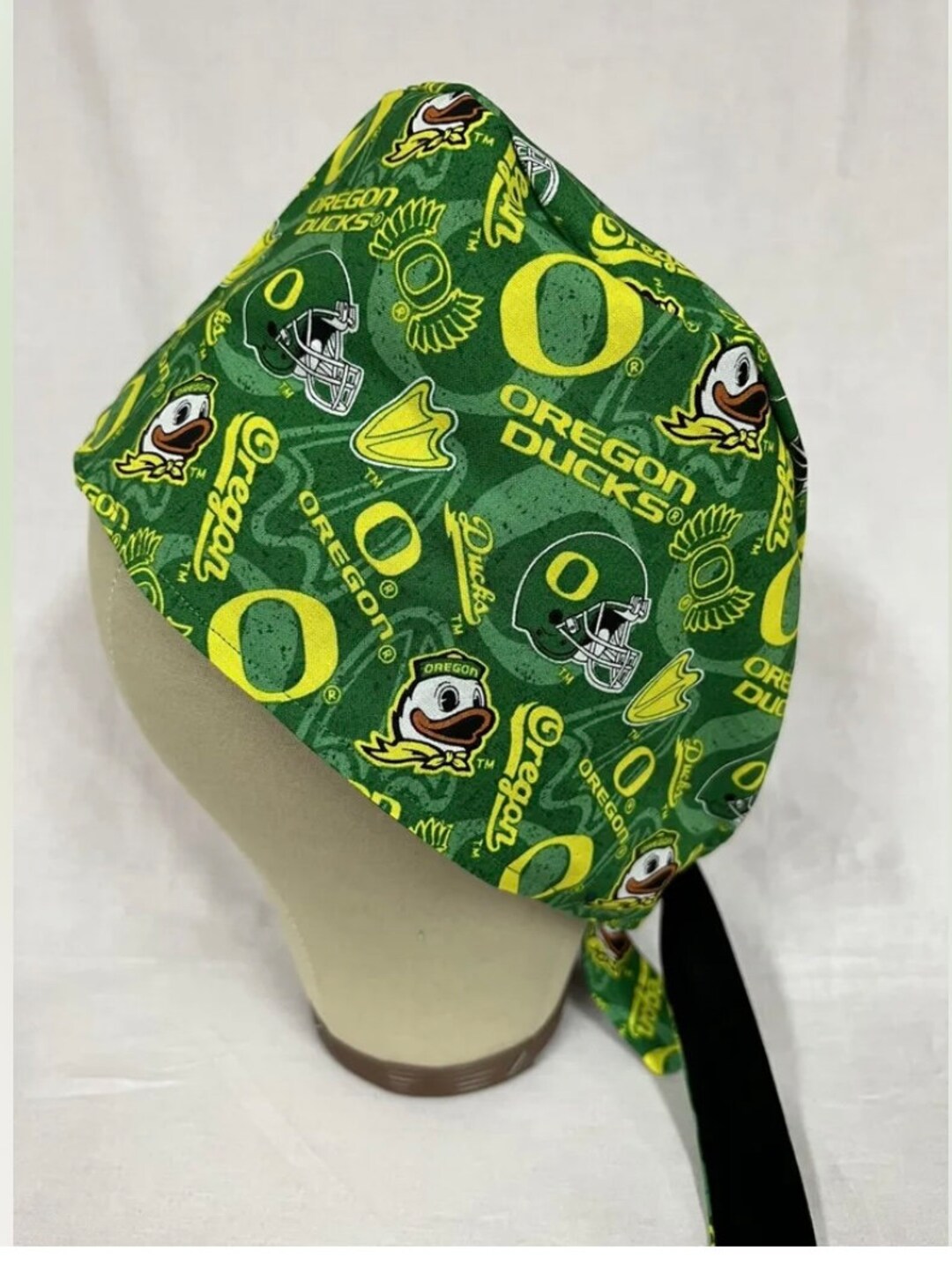 Men/women Surgical Scrub Cap Lined Oregon Ducks 100% Cotton Awesome Cap ...