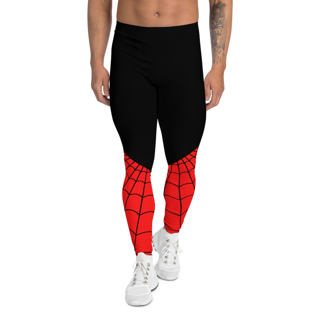 SPIDER DUDE Men's Leggings, Parker Tights for Adults, Superhero Costume ...