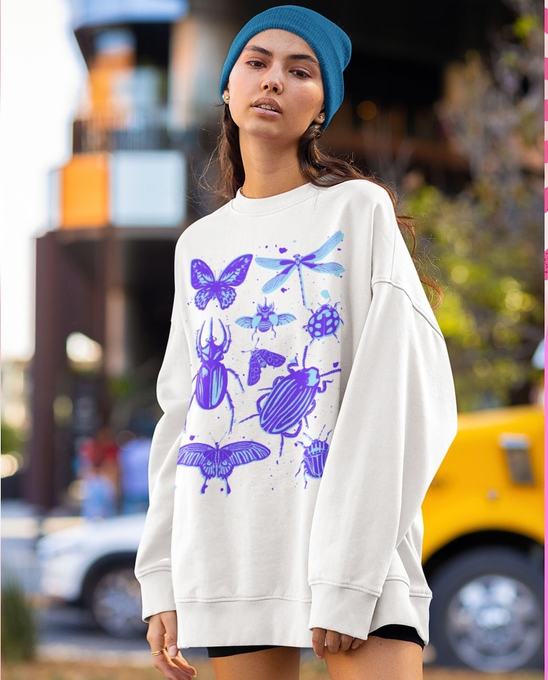 BUG DESIGN SWEATSHIRT, Dragonfly, Butterflies, Lady Bugs, Beatles Bugs ...