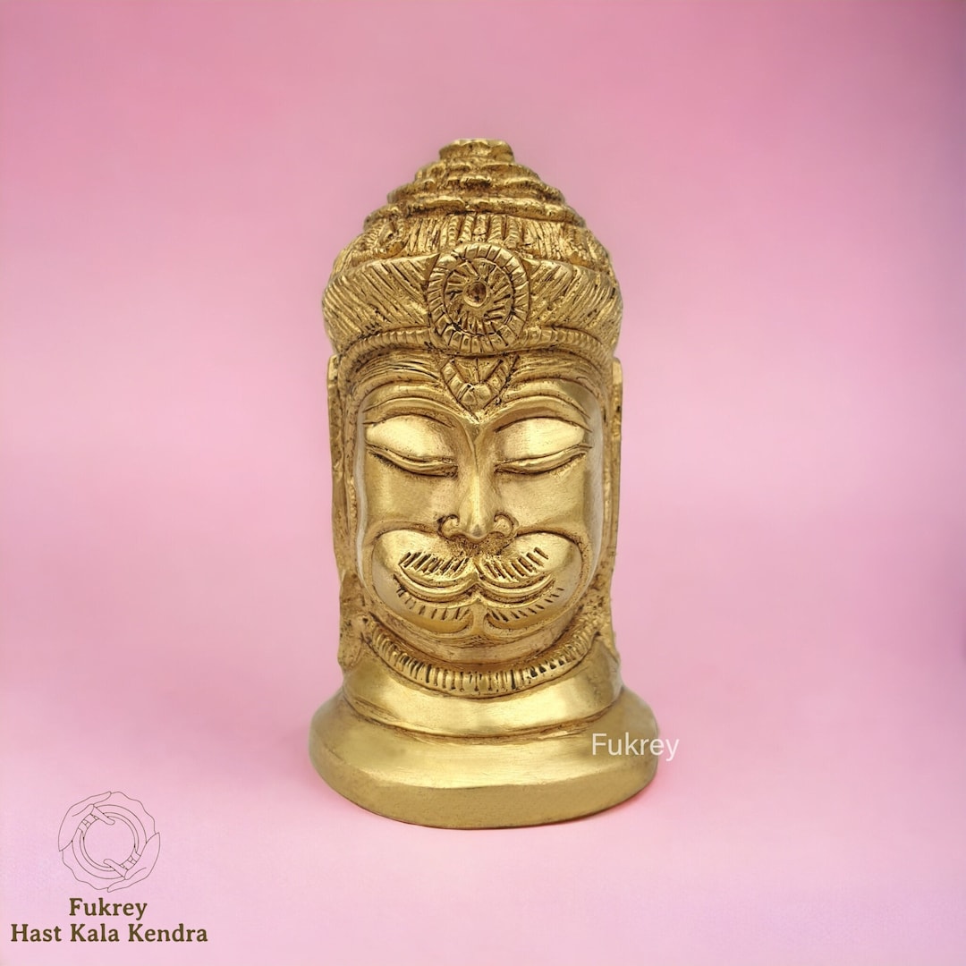 4" Inch Brass Hanuman Bust, Hanuman Statue, Lord Hanuman Statue ...