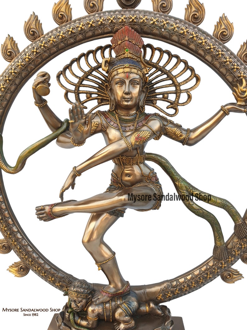 26" Inch Big Dancing Shiva Nataraja Idol, Bonded Bronze Natraja Statue ...