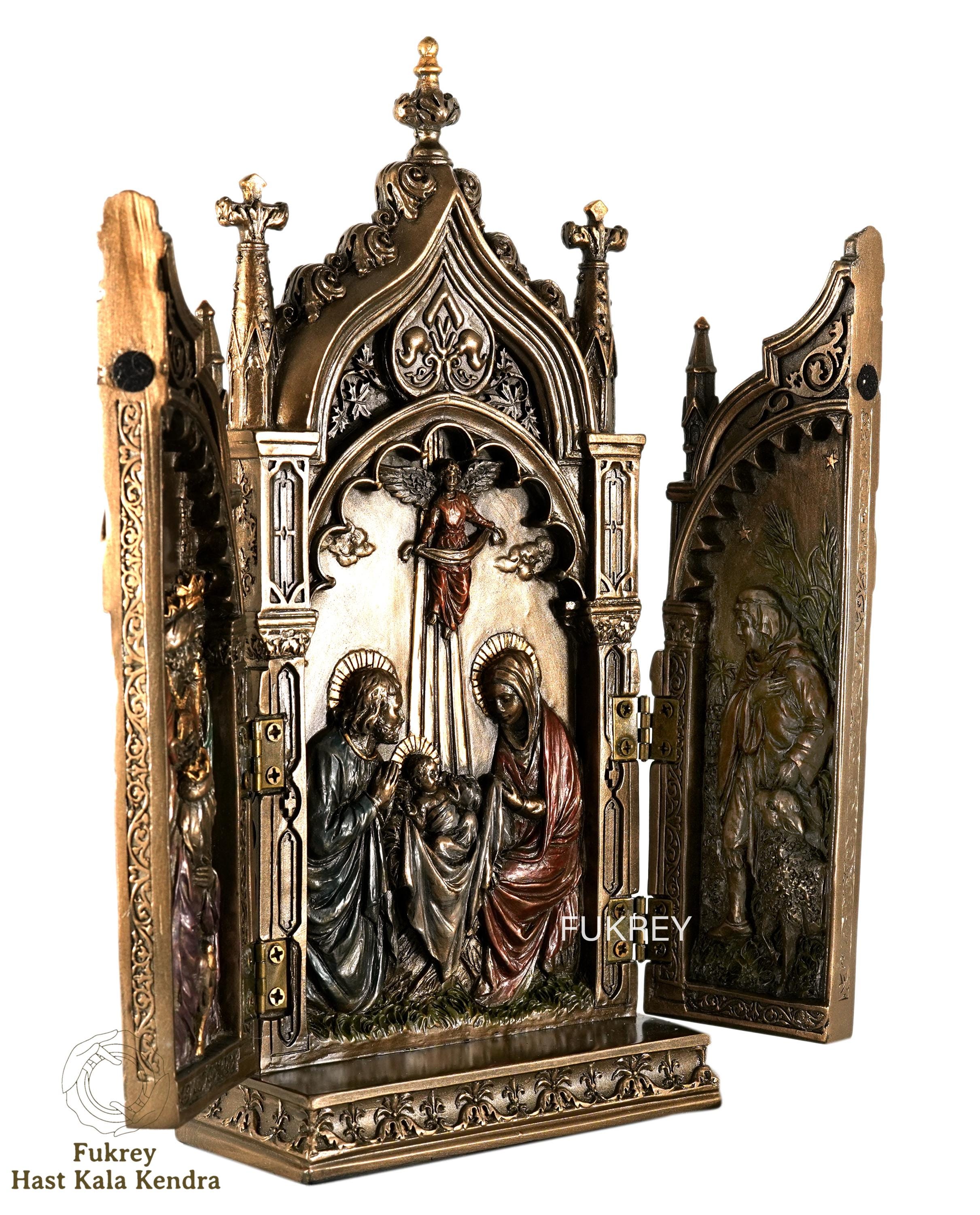 9" Birth of Jesus Christ Statue, Bonded Bronze Divine Mercy Jesus ...