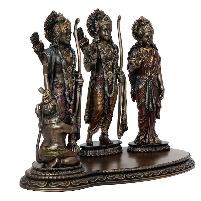 Ram Darbar 10 Inch Bonded Bronze Lord Rama Ramdarbar - Etsy