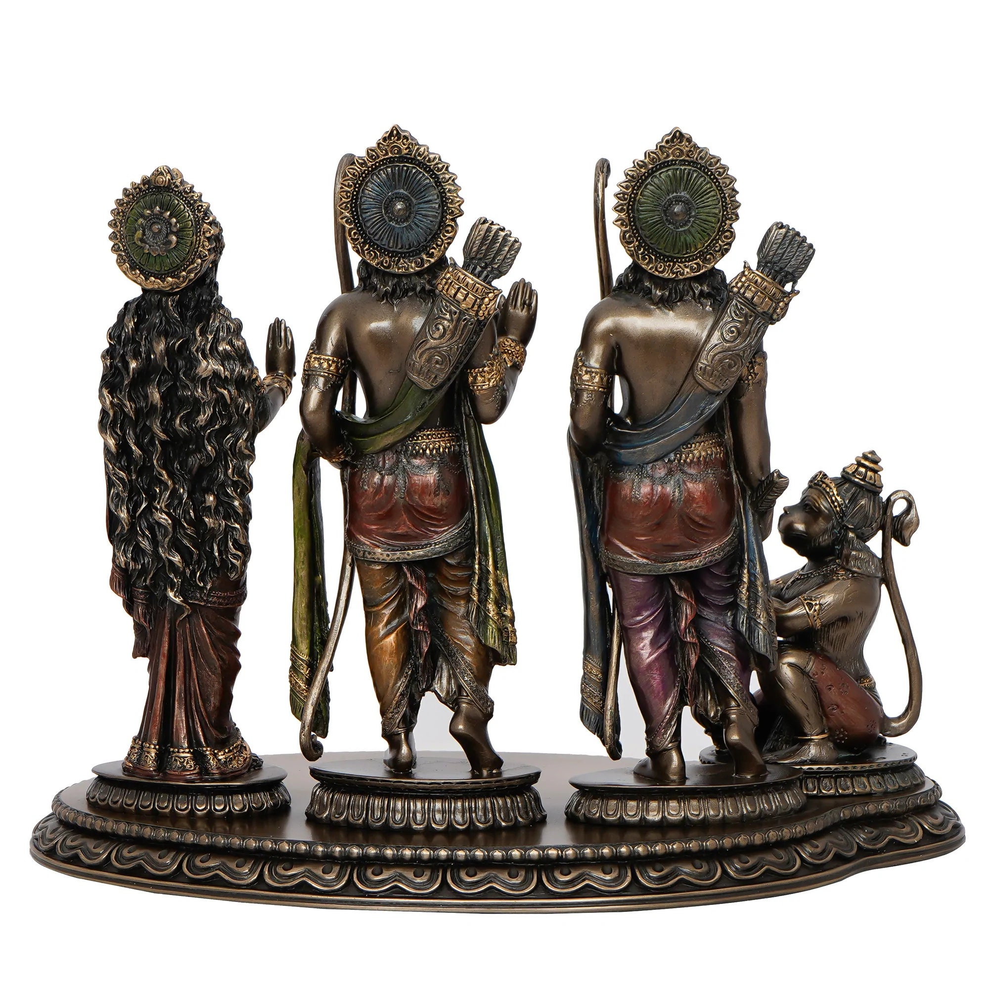 Ram Darbar 10 Inch Bonded Bronze Lord Rama Ramdarbar - Etsy