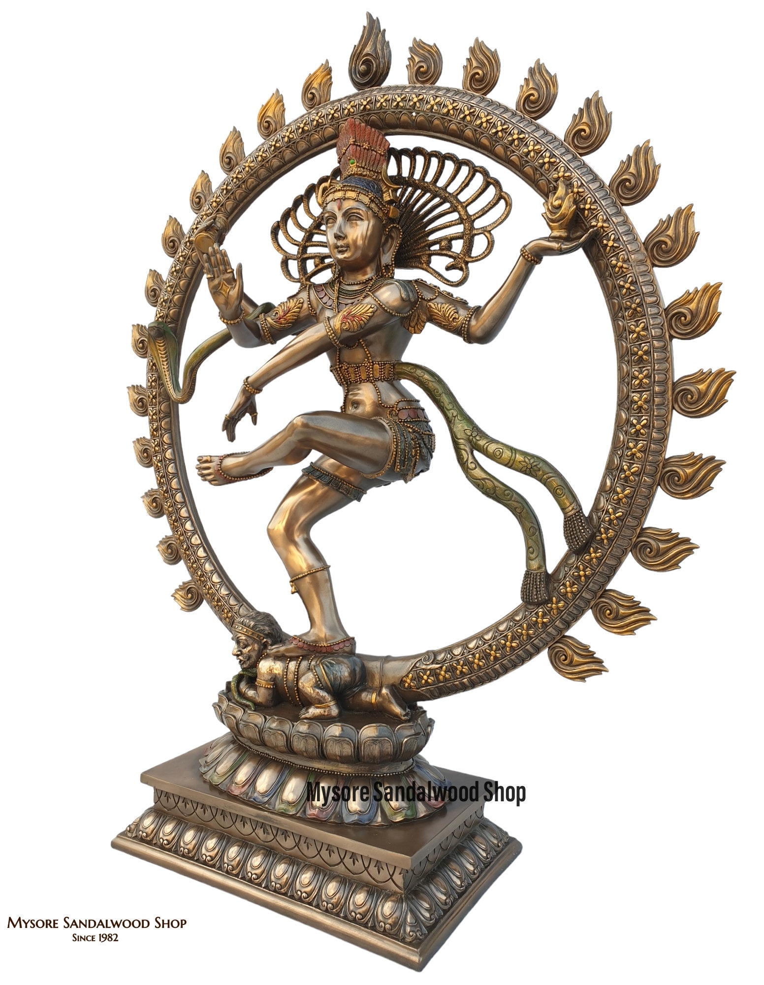 26 Inch Big Dancing Shiva Nataraja Idol, Bonded Bronze Natraja Statue ...