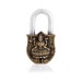 Brass Goddess Laxmi Design Padlock With Keys, Handcrafted Functional Unique Lock, Hardware ...