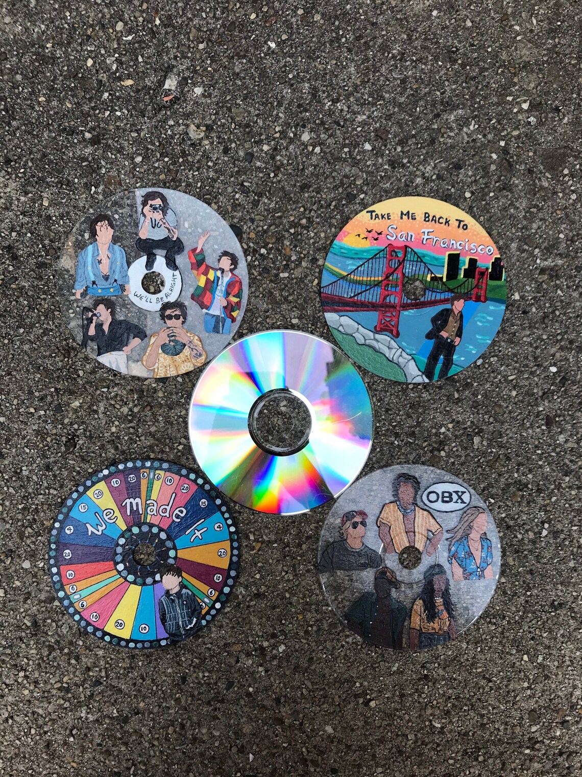 Custom Hand Painted CDs | Etsy