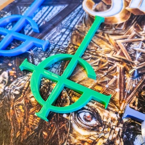 Ghost Grucifix Inverted Cross Logo Decoration Necklace Pendant 3D ...