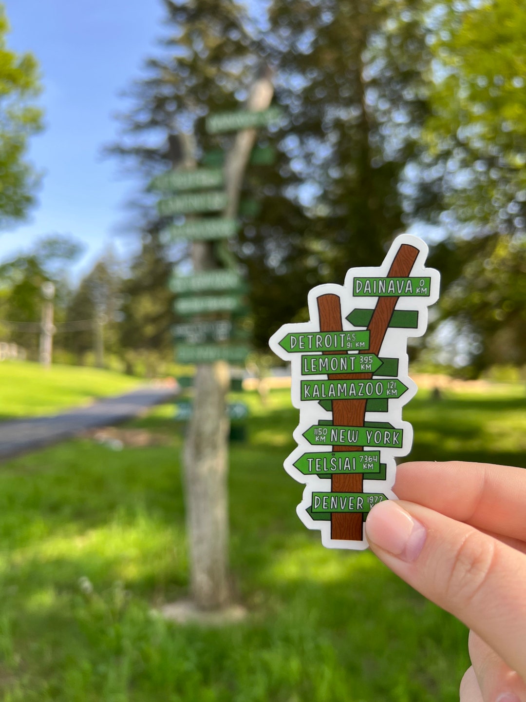 Directional Sign Sticker - Etsy