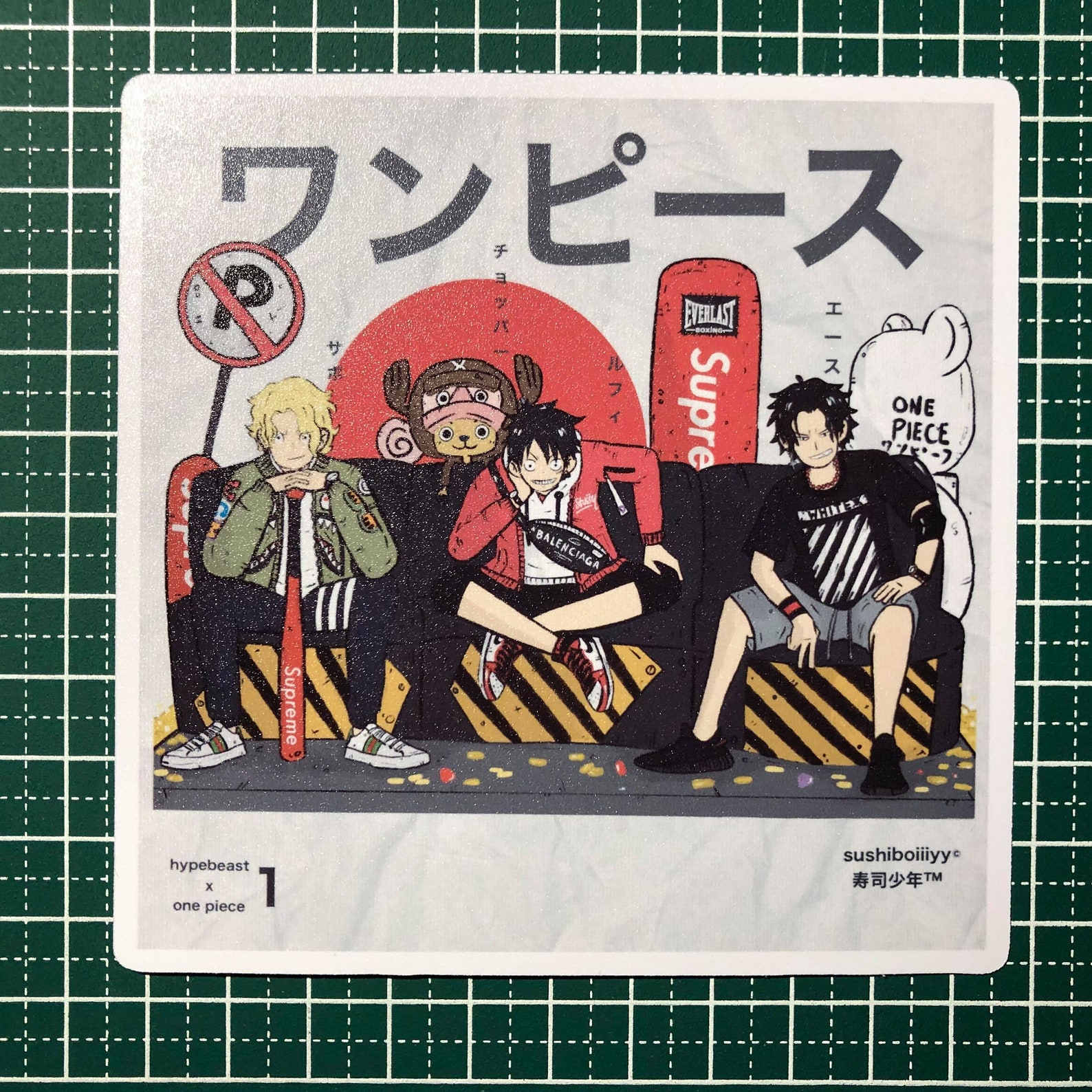 One Piece Hypebeast Art Print | Etsy