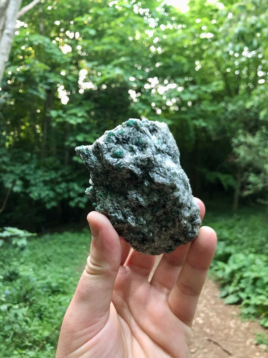 Emeralds in Matrix, Green Beryl, Crystal Specimen, Found in Zimbabwe - Etsy