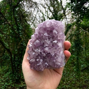 Purple Amethyst Cluster Healing Stone Brazilian Amethyst Specimen ...