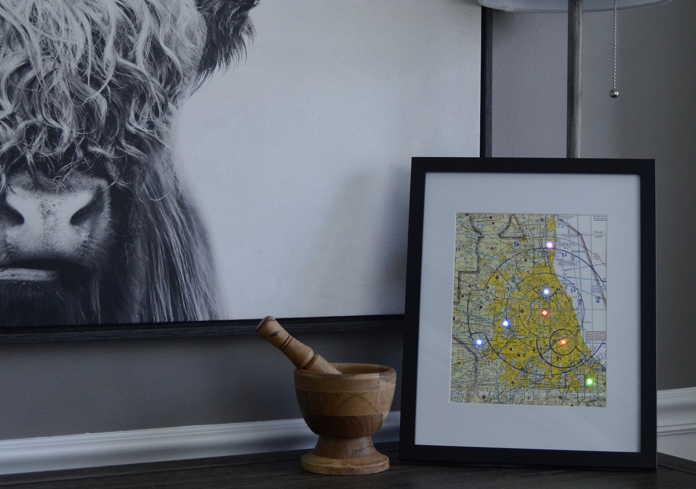 LED Sectional Map Chicago - Etsy