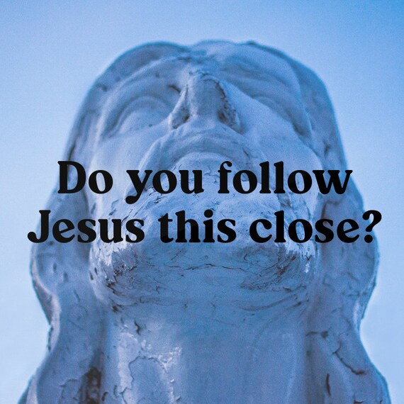 Do you follow Jesus this close Christian Decal | Etsy