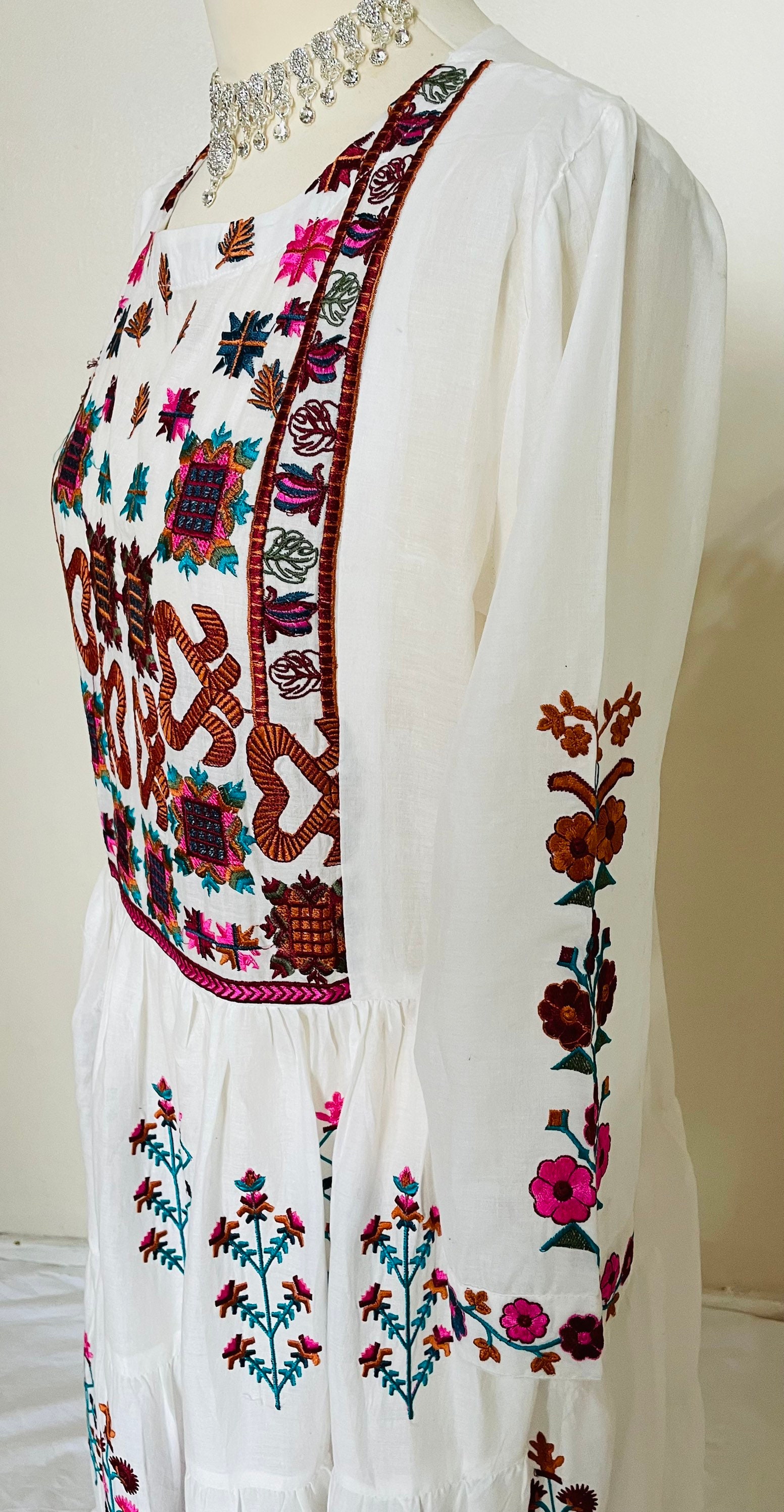 Beautiful Embroidered Long Frock for Summer in Medium Size. - Etsy