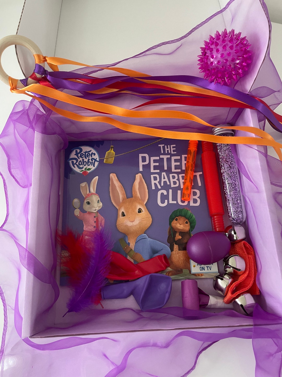 Baby Sensory Box - Purple Peter Rabbit / Baby Gift / Baby Shower - Etsy