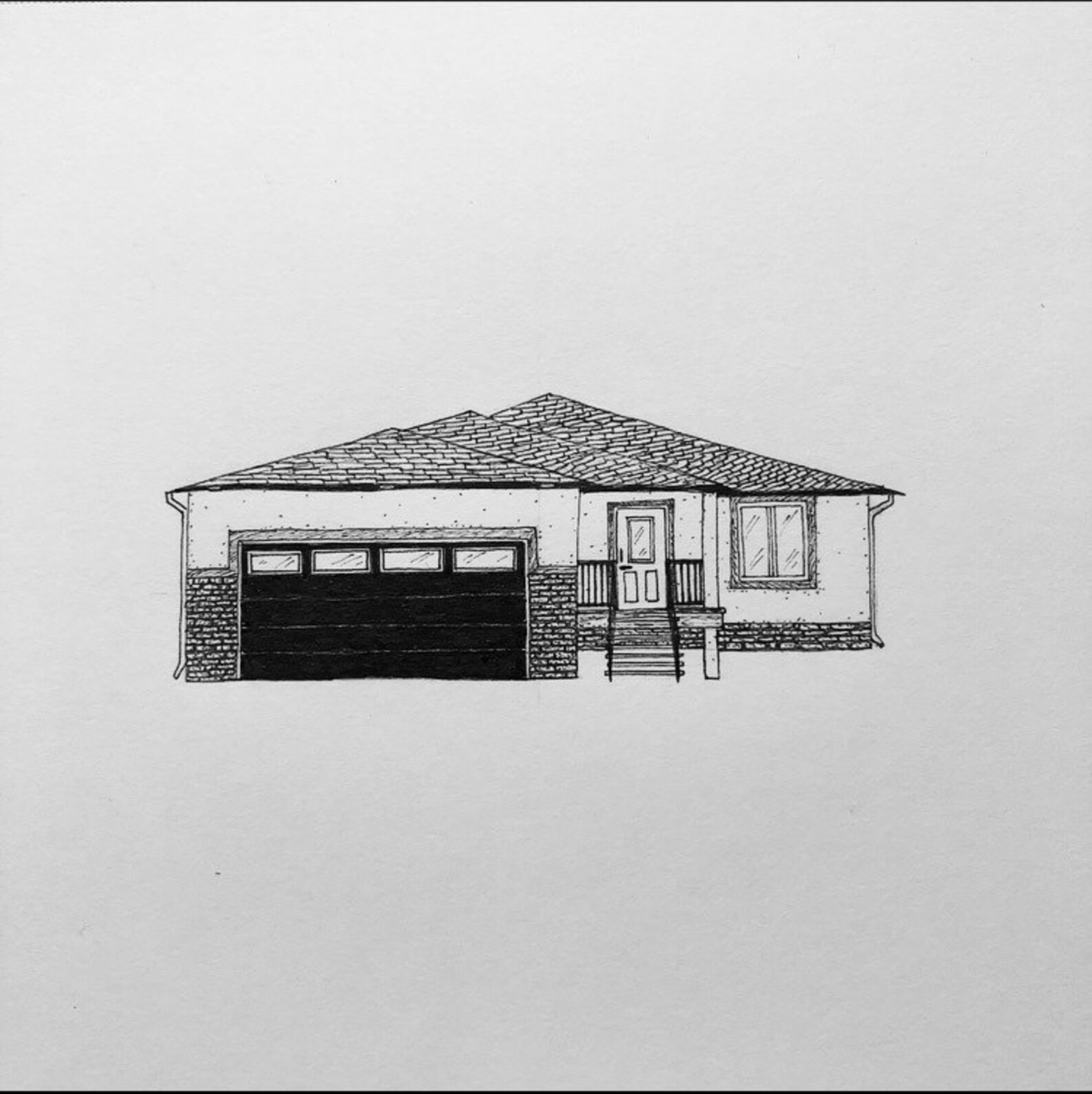 Custom House Drawing Custom Home Drawing Custom - Etsy