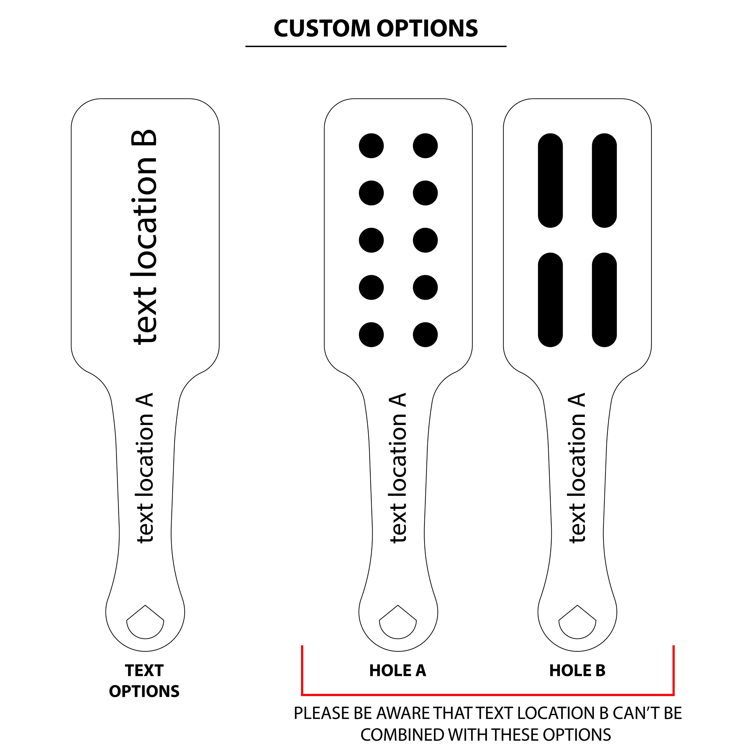 BDSM paddle customisable clear acrylic paddle | Etsy