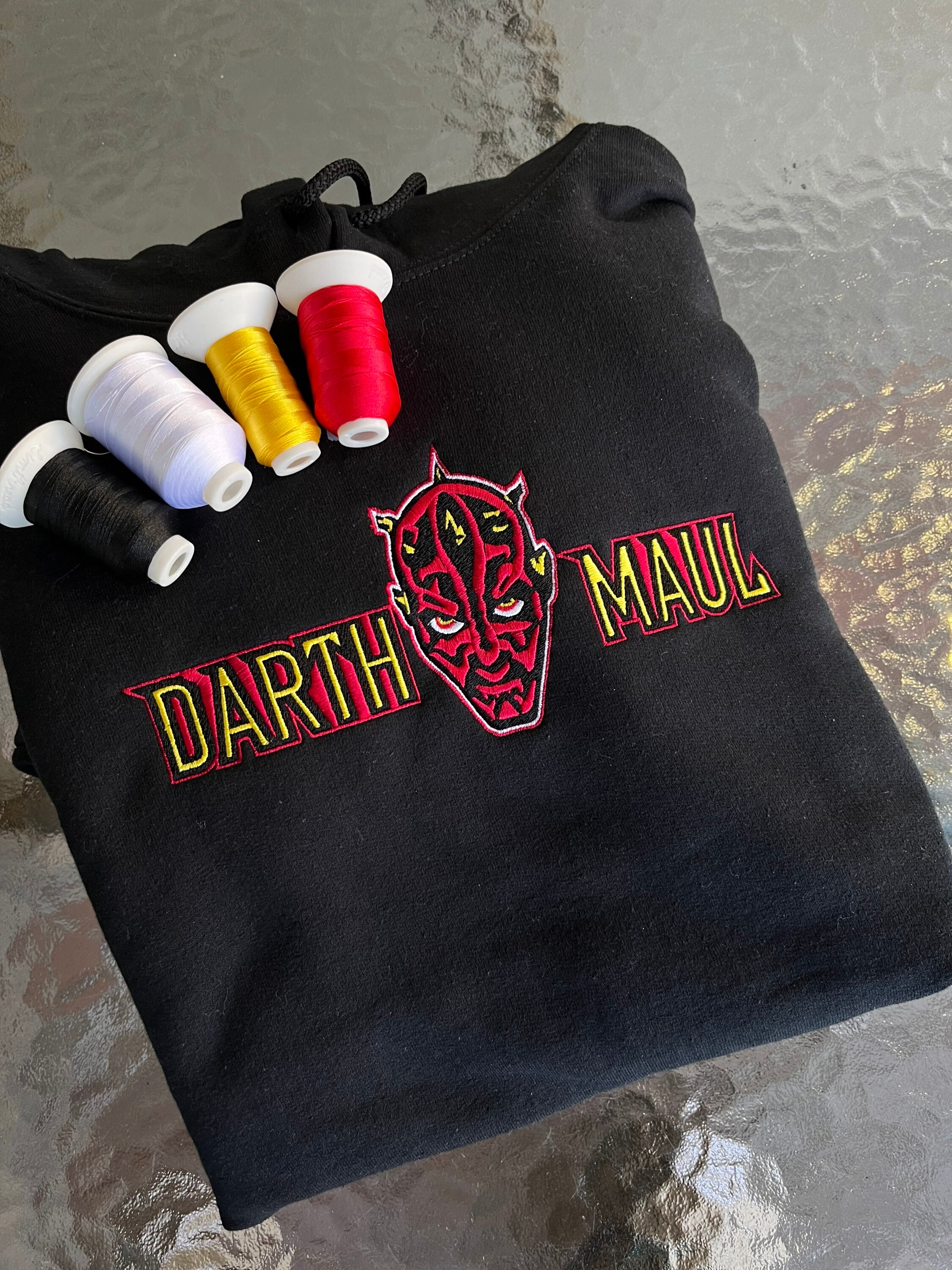 Star Wars Darth Maul Sith Embroidered Hoodie - Etsy