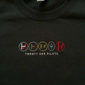 Eras Twenty One Pilots Embroidery Crewneck/hoodie - Etsy