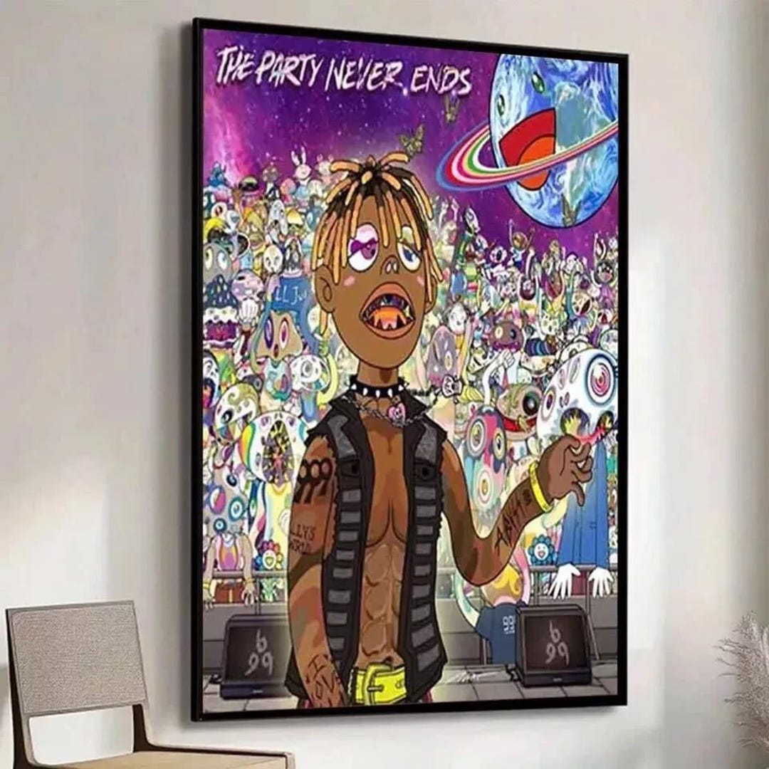 Juice WRLD New Album the Party Never Ends New Artwork Poster - Etsy