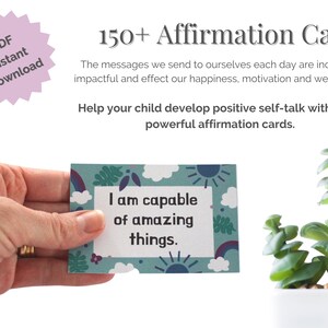 Printable Affirmation Cards for Kids Lunchbox Notes - Etsy Australia
