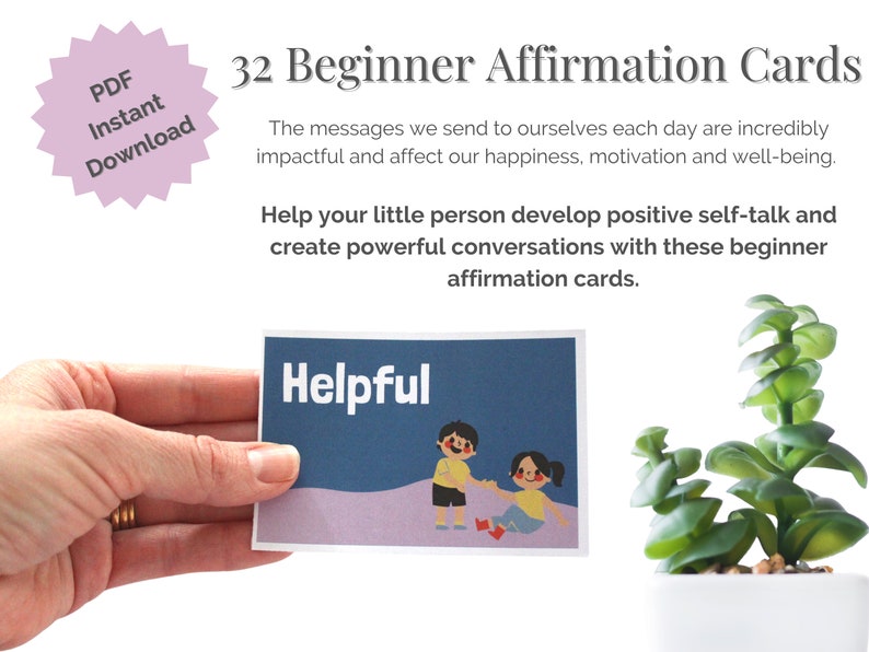 Printable Affirmation Cards for Kids Lunchbox Notes Positive ...