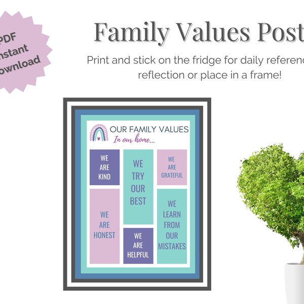 Family Values Sign - Etsy