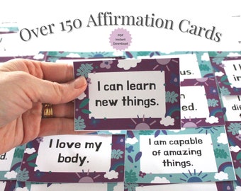 Printable Affirmation Cards for Kids Lunchbox Notes Positive ...