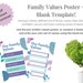 Family Value Poster Printable Value Poster Family Rule Sign Family Rule ...
